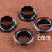 100 PCS Black Eyelets Round Grommet Eyelets 8mm With Inner Diameter for ...
