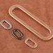 Metal Oval Loop Ring Metal Purse Rings 2 Inch Oval O Rings Flat Cast ...