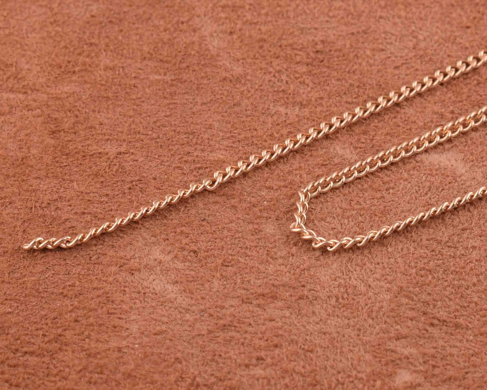 4 Ft Gold Metal Chain Drawn Cable Chain 33mm Flat Cable | Etsy