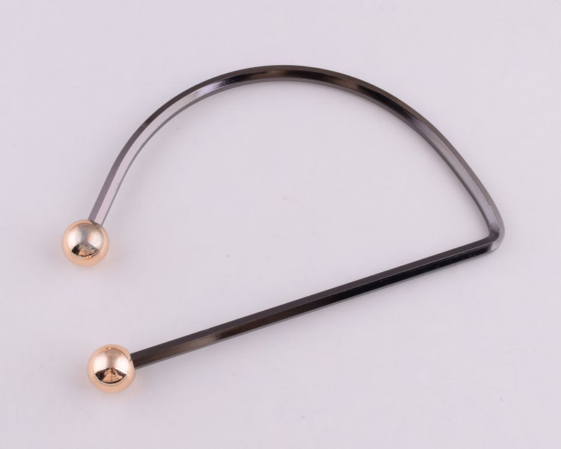 Metal Bag Handles Gunmetal Arched Handles Metal Handbag Handle,14.5*9cm ...