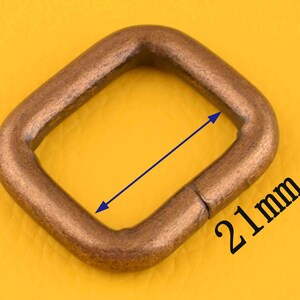 8pcs Metal Rectangle Rings Purse Hardware ,bronze Rectangular Rings Bag ...