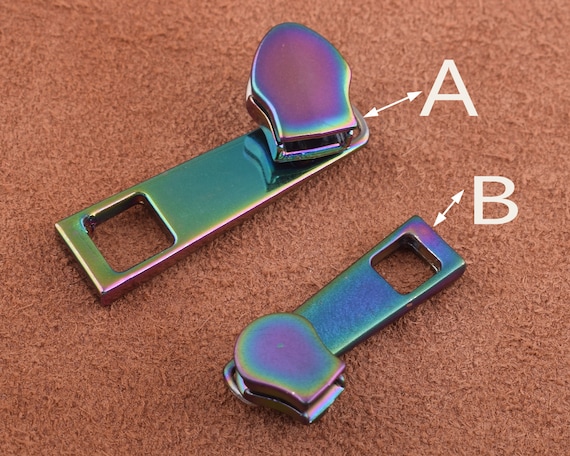 6/10 Silver Head Zipper 7/5mm Slider Pullerlong Pull Zipper | Etsy