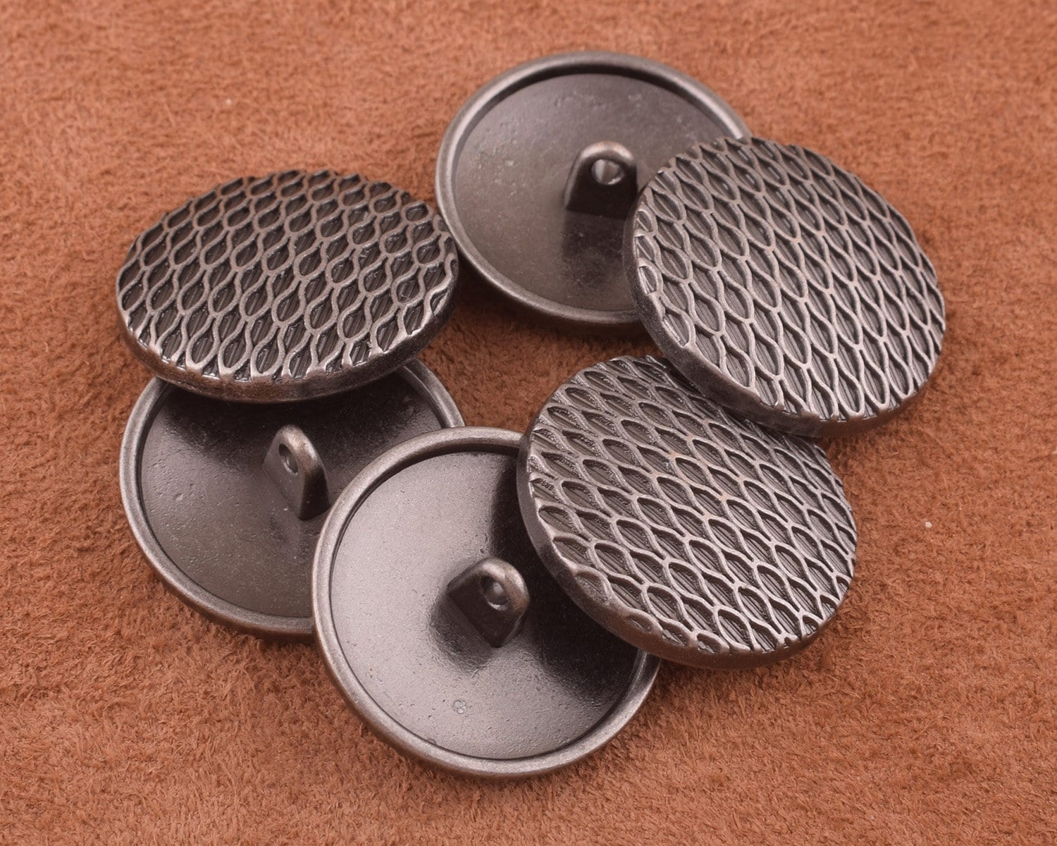 4pcs metal buttons25mm black buckle on the back 1 inch round | Etsy