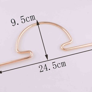 Purse Handles 2pcs Arched Bag Handles Light Gold Purse Handles,metal ...