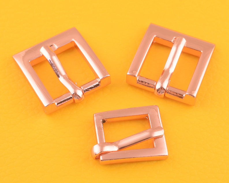 Metal Buckles Rose Gold Bar Leather Buckle Buckles for - Etsy