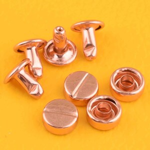 Decorative Rivets,rose Gold Metal Rivets, 50set Rivets and Studs, 8*9mm ...