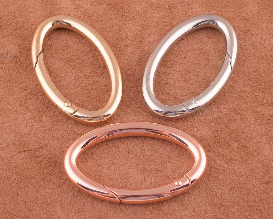 Spring Ring Swivel Buckles38mm Silver/gold/rose Gold Spring | Etsy