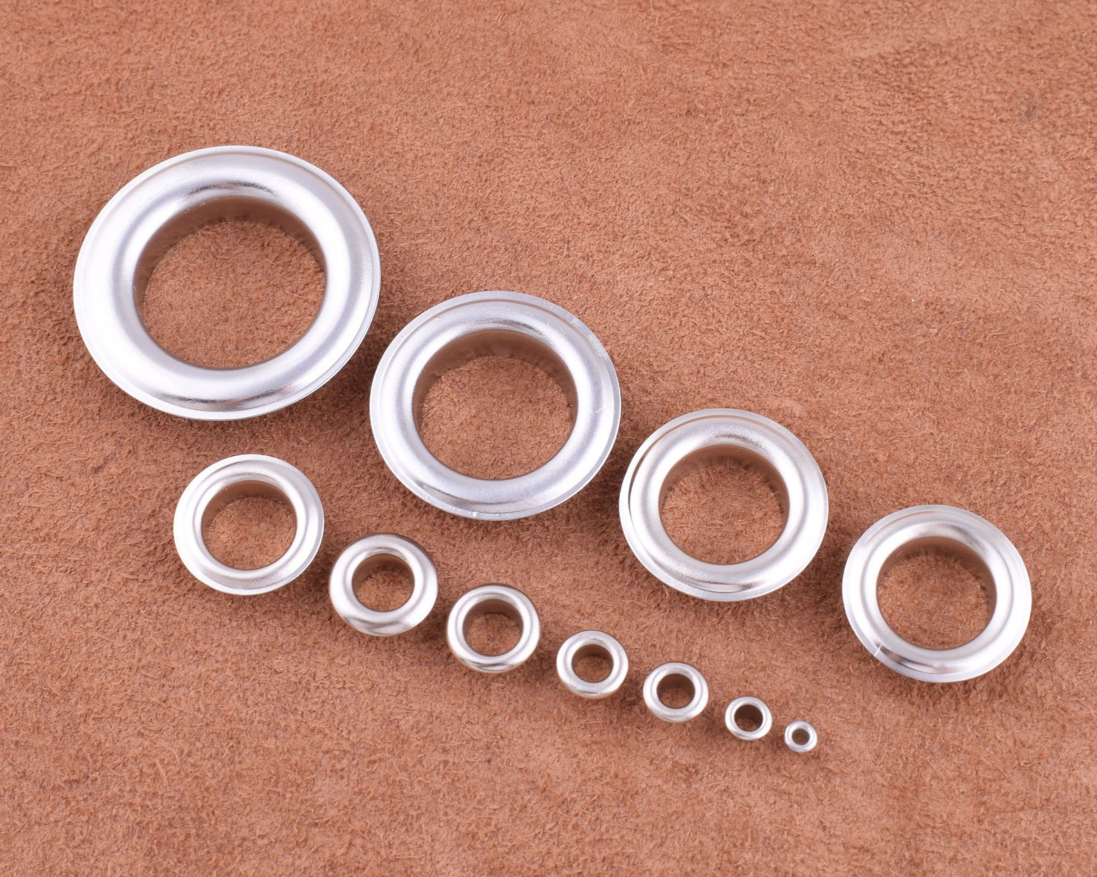 Metal Grommets Eyelets Silver Rapid Eyelets,leather Craft Repair ...