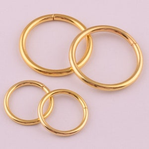 Metal O-rings Welded O Rings Large Wire Loop Gold Purse Ring Connector ...