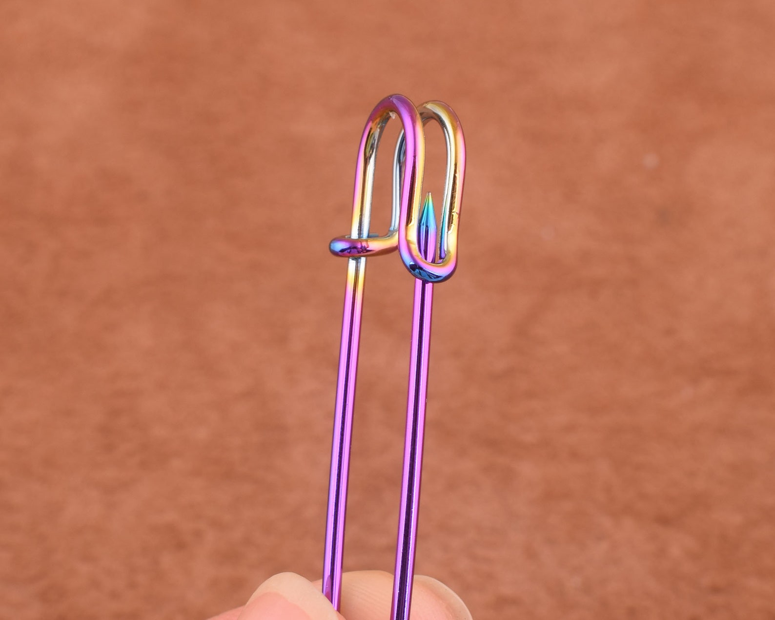 Rainbow Safety Pin fasteners clothes Metal Safety Pins Stitch | Etsy