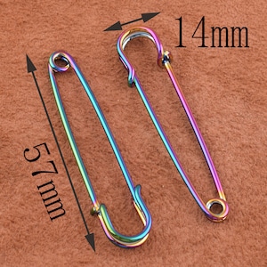 Rainbow Safety Pin Fasteners Clothes Metal Safety Pins Stitch Holders ...