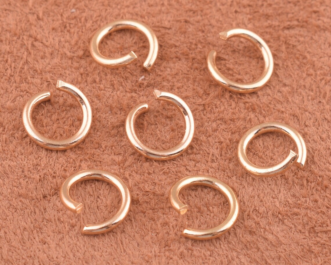 Light Gold Jump Rings Non Tarnish Jewelry Making | Etsy