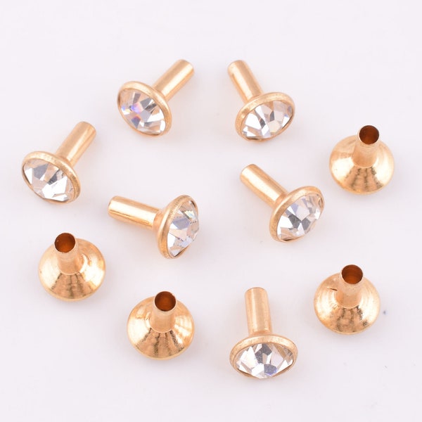 Rhinestone Rivets - Etsy