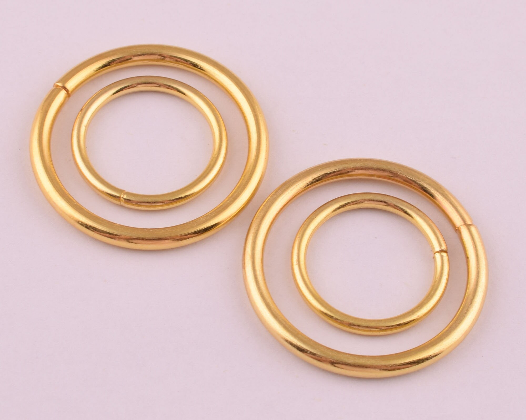 Metal O-rings welded O Rings Large Wire Loop gold purse ring | Etsy