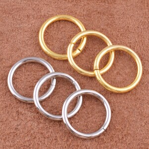 Gold/silver Round Strap Rings Loop Rings,13mm Small O-rings Buckles ...