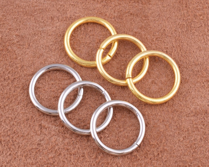 Gold/silver Round Strap Rings Loop Rings,13mm Small O-rings Buckles ...