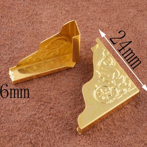 Gold Metal Protection Corners 1 Inch Decorative Book Corners,iron 24mm ...