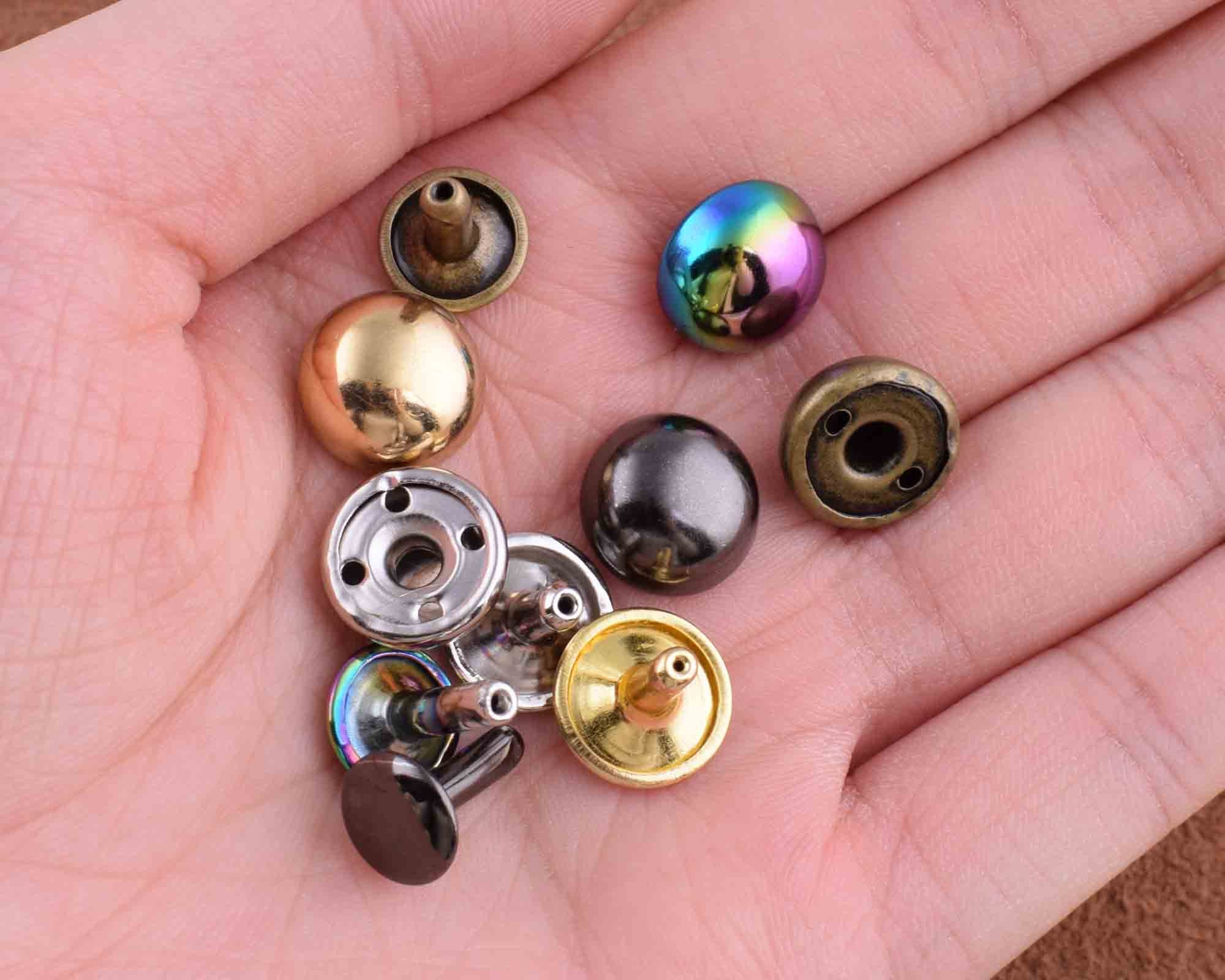 Round Dome Double Cap Rivets Rapid Studs12mm Leather rivets | Etsy