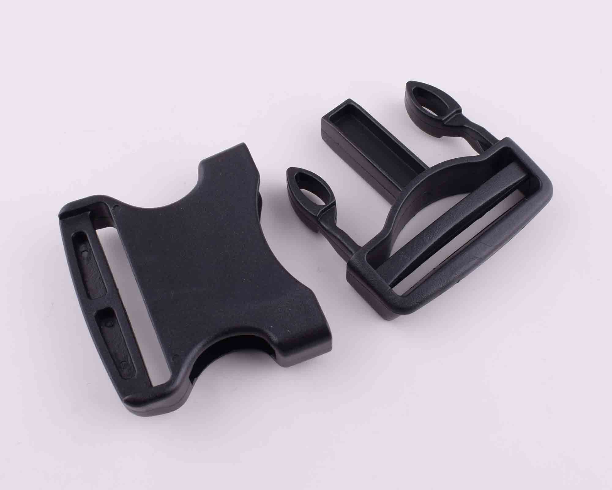 Black Plastic Adjustable Side Release Buckle7652mm Curved - Etsy