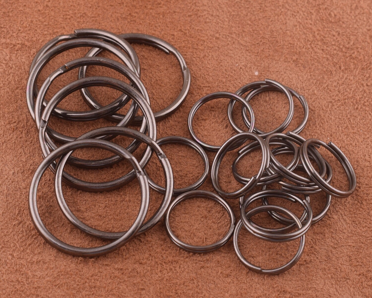 Black Key Ring 30pcs22/10013mm O Ring Jump rings Large Key | Etsy