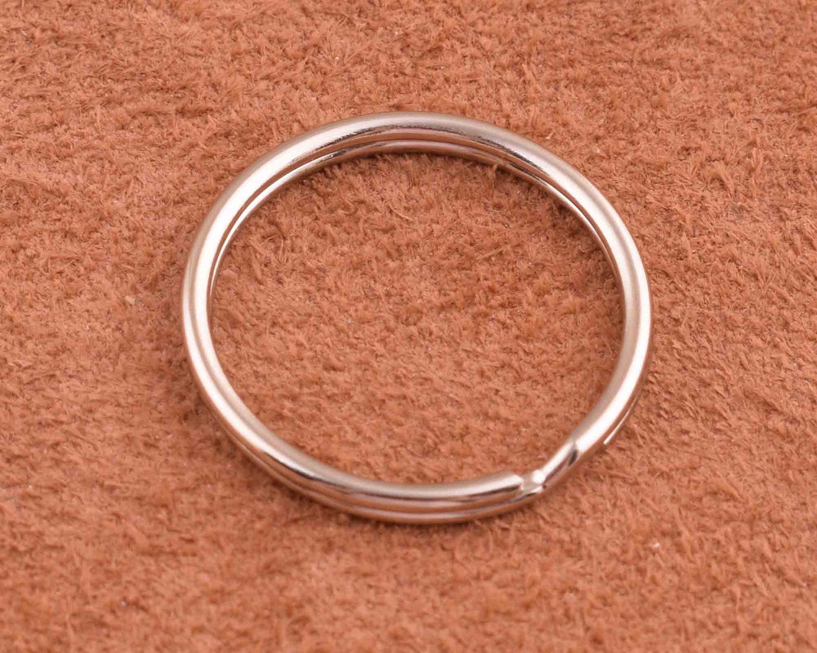 25mm Large Keychain Rings Split Ring Silver Key Chain Key - Etsy