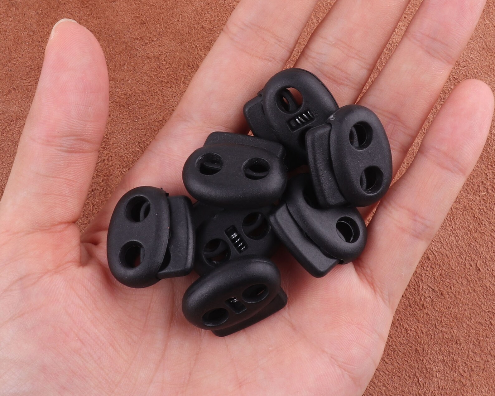 Plastic Cord Stopper2023mm 50 PCS Black Spring Cord | Etsy