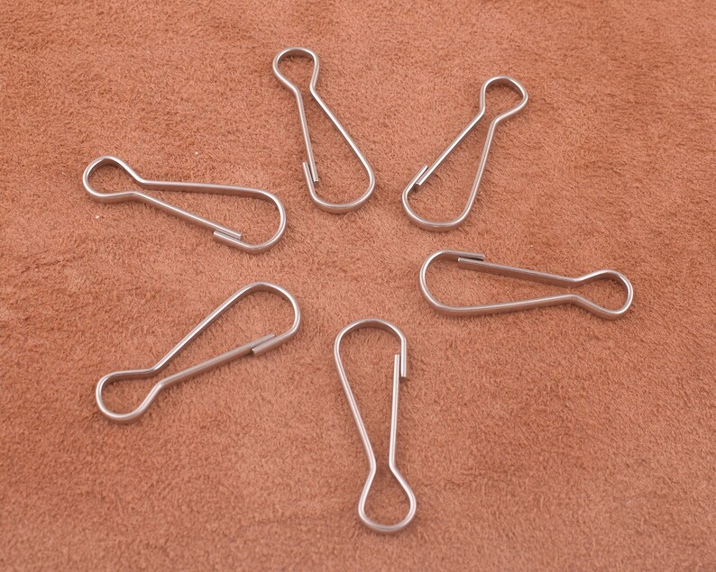 BULK Lanyard Hook Clips, Silver Tone, 32/25mm (1.25 Inch/1 Inch),zipper ...