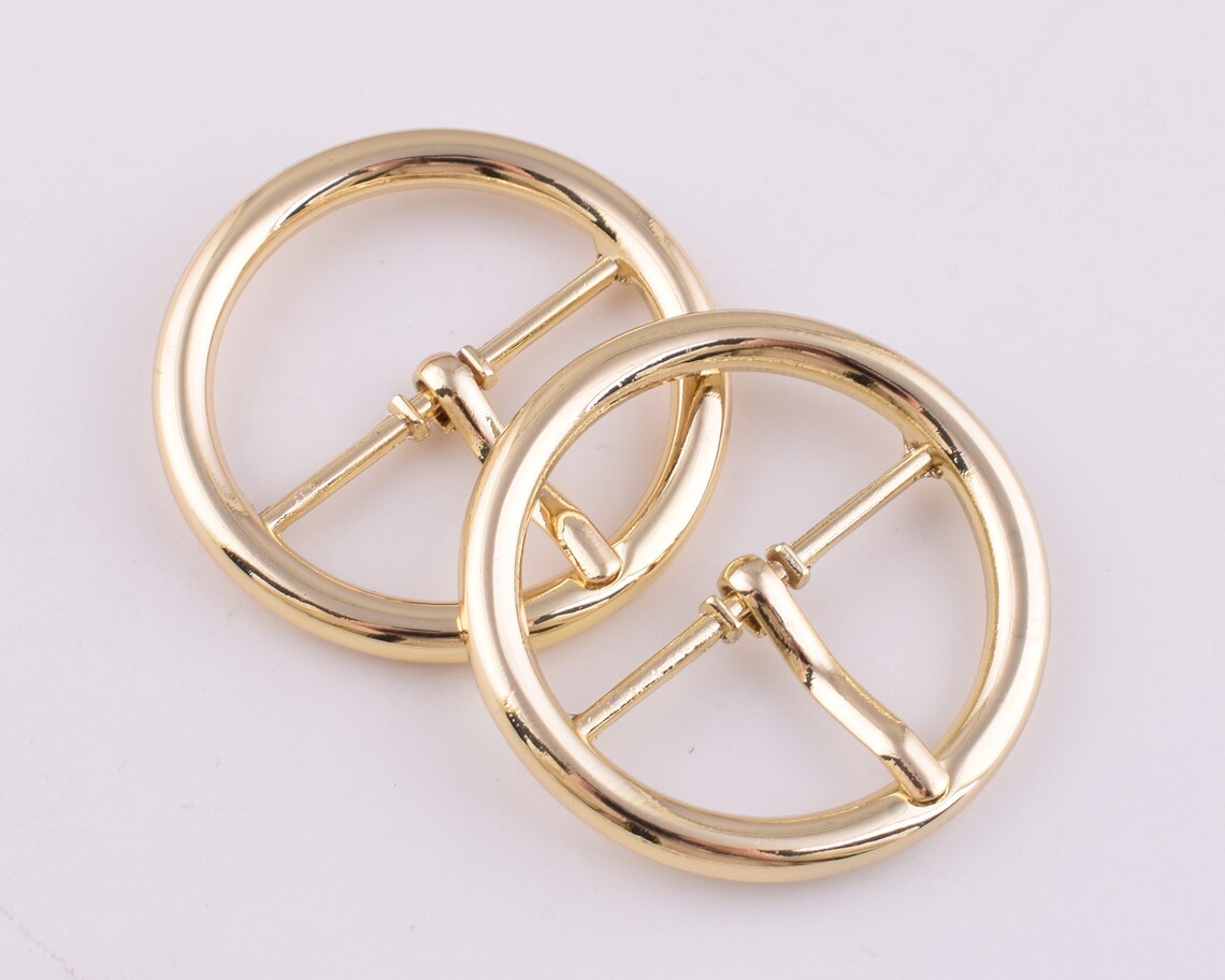 Round Belt Buckles Metal Bag Strap Pin Buckle,31mm Adjuster Round ...