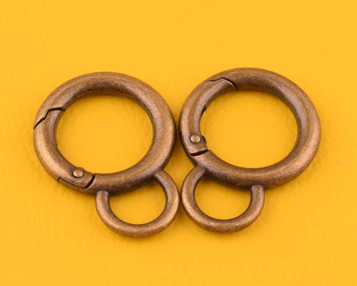 Round Ring Gate Spring Snap Hooks Gate Ringspring Gate Ring | Etsy