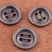 10pcs 15mm Gun Black Buttons Metal Shank Buttons Coat Button With Four ...
