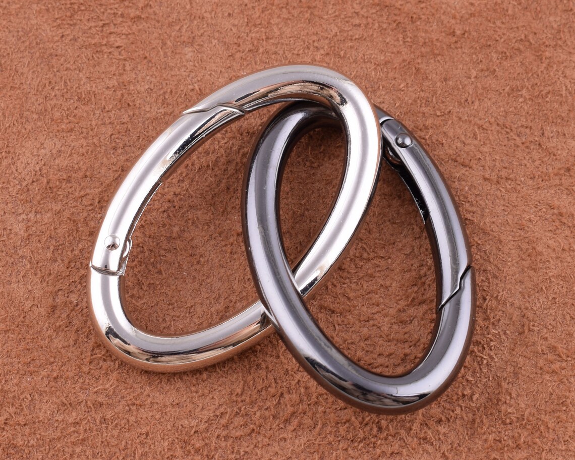 Oval Spring Ring Metal Clasps Spring Gate Ring Spring O Ring - Etsy