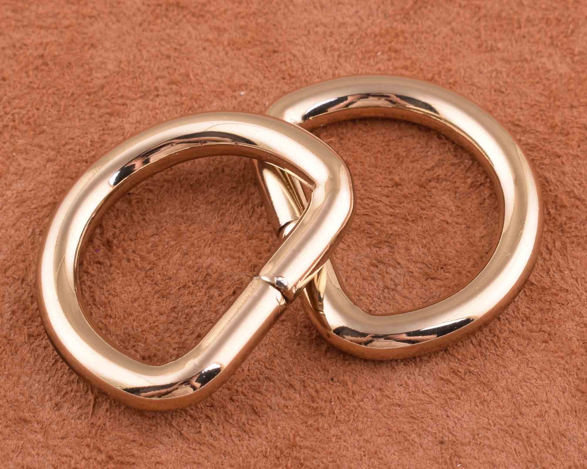 1 Inch D Rings Light Gold Metal D Ring Purse D Ring Buckle - Etsy