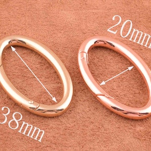 4pcs Spring Oval Rings,1.5 Inch High Quality Oval Purses Snap Hooks,38 ...