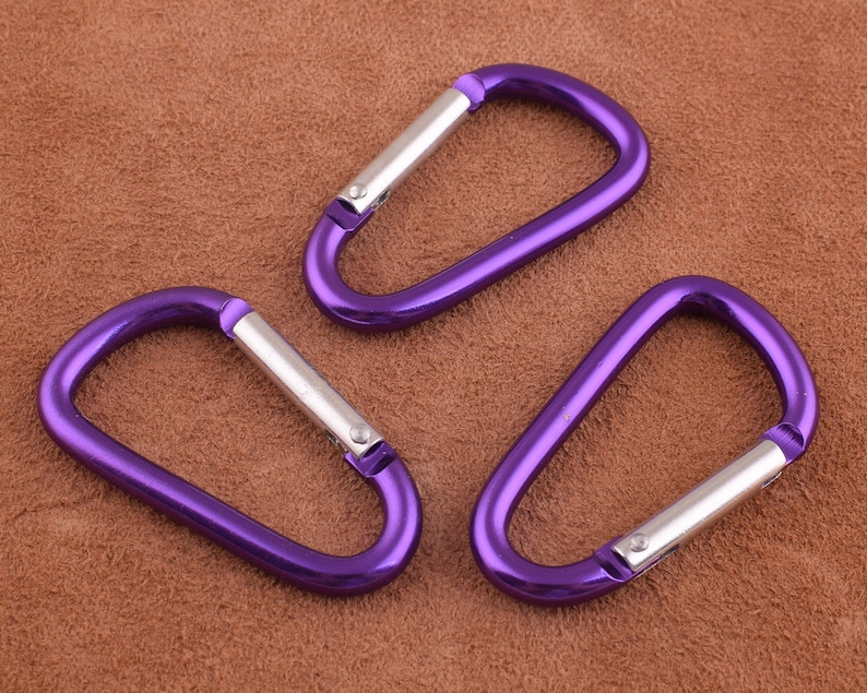 Carabiner Camp Snap Hook 4018mm Purple Carabiner Clip - Etsy
