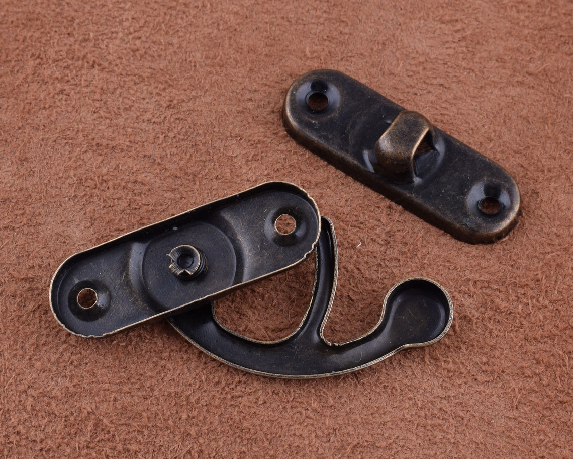 Metal Box Locks Bronze Iron Latchrustic Iron Latch With - Etsy
