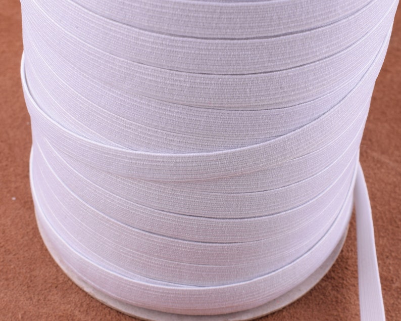 Flat Elastic Bands 10mm Trim Elastic Cord Spool Flat Elastic | Etsy