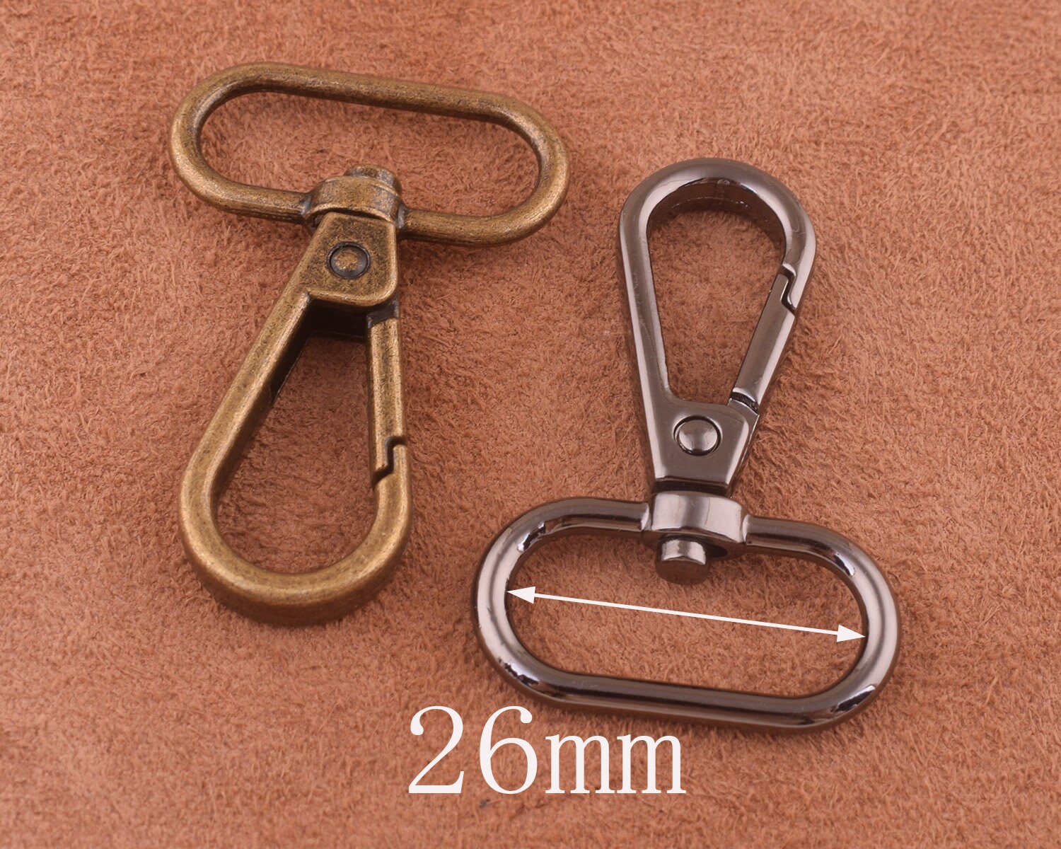 6pcs bronze/silver Swivel Clasp 1 inch Snap Hook 2648mm Metal | Etsy