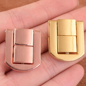 6pcs Metal Flap Lock for Purse Bag, Clutch Handbag Catch Tuck Latch ...