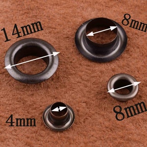 Gunmetal Eyelet Grommets,copper Eyelet for Leather Craft,iron Metal ...