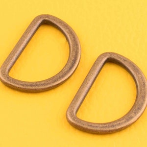 6pcs D-ring 3/4 Inch 20mm,bronze D-ring Findings Metal Non-welded D ...