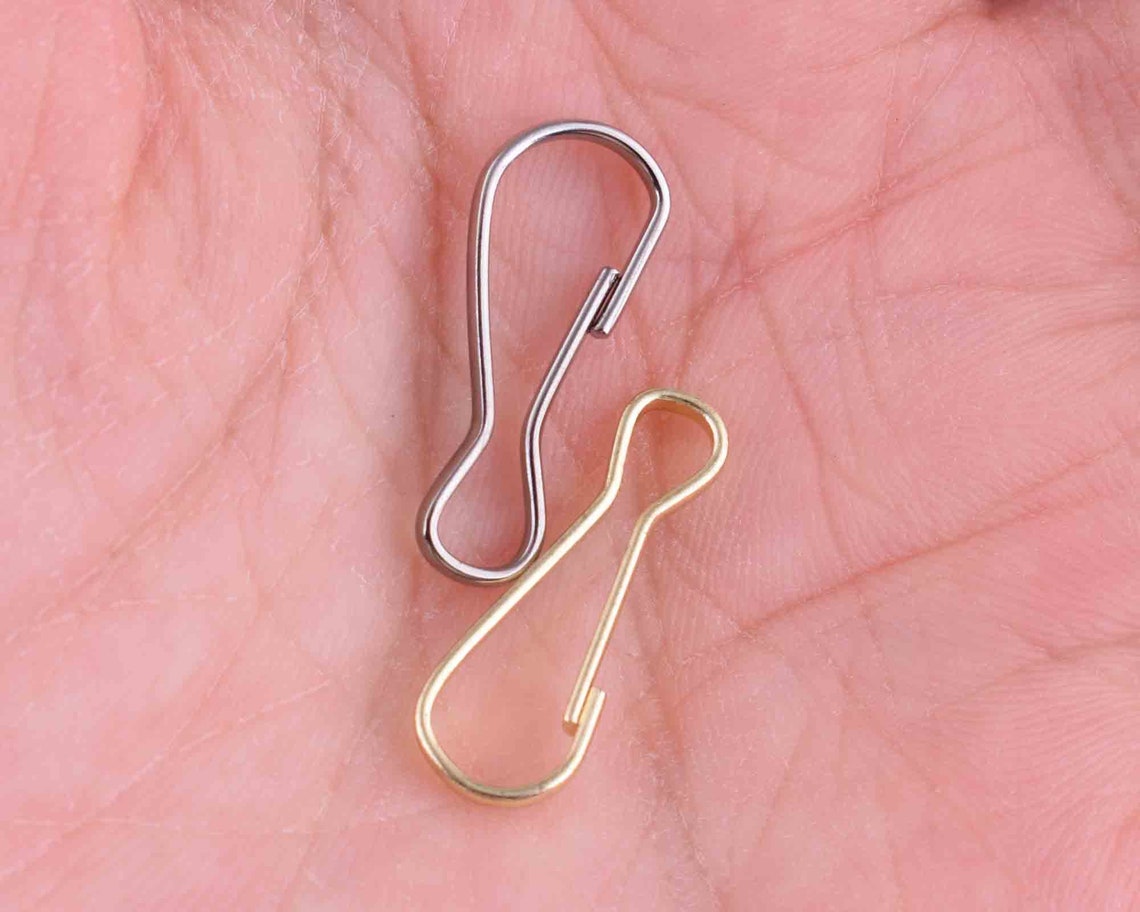 Lanyard spring clips mini Lanyard Hooks207mm silver/light | Etsy