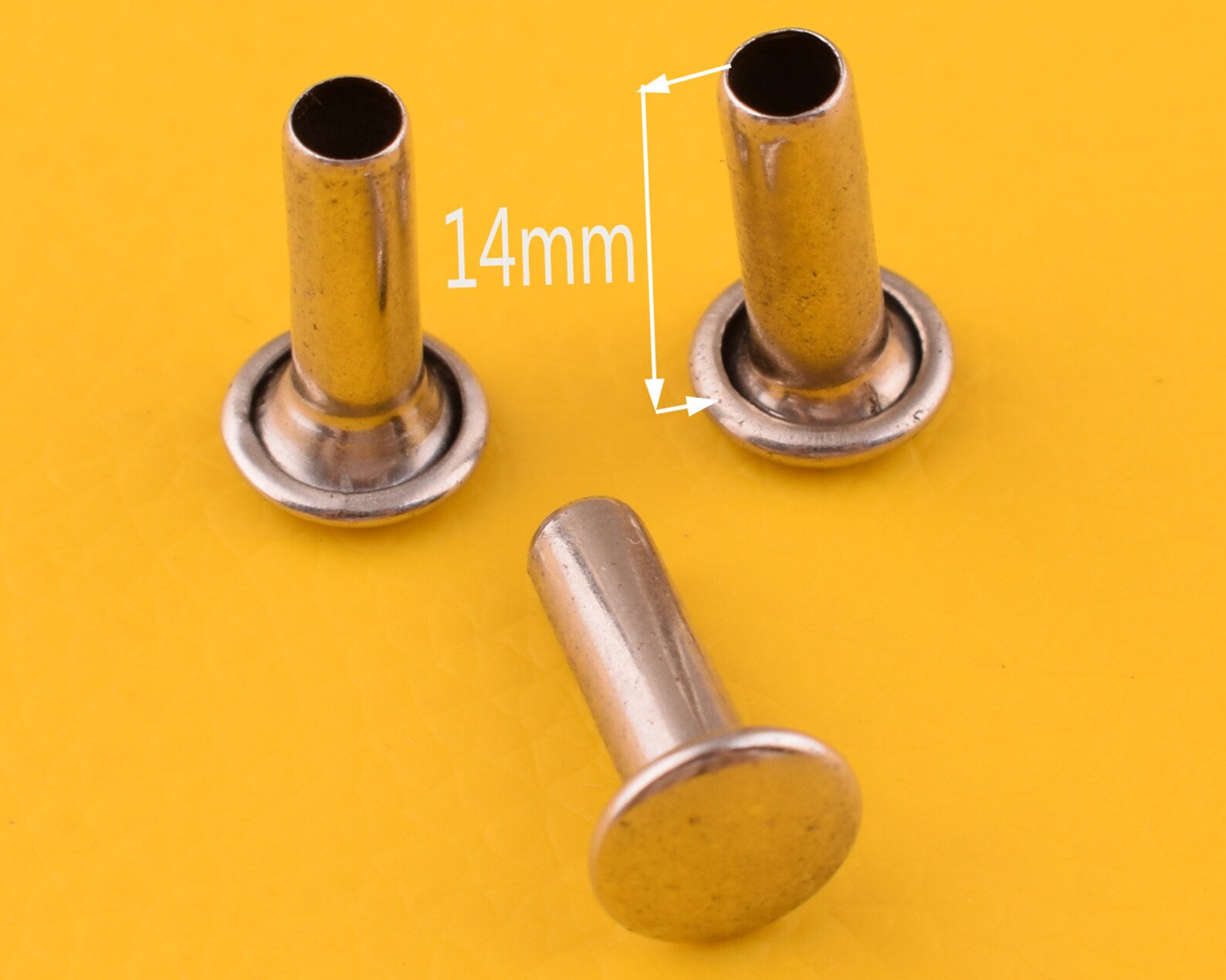 Silver Rivet Grommet 100sets 14mm Metal Rivets Button Mini - Etsy