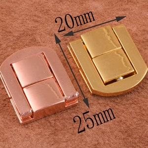 6pcs Metal Flap Lock for Purse Bag, Clutch Handbag Catch Tuck Latch ...