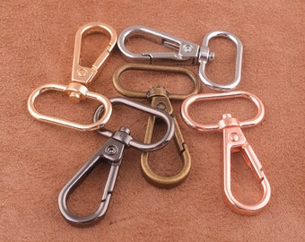 10pcs Gunmetal Oval Spring Ring Clasp Round Split Key Ring O - Etsy