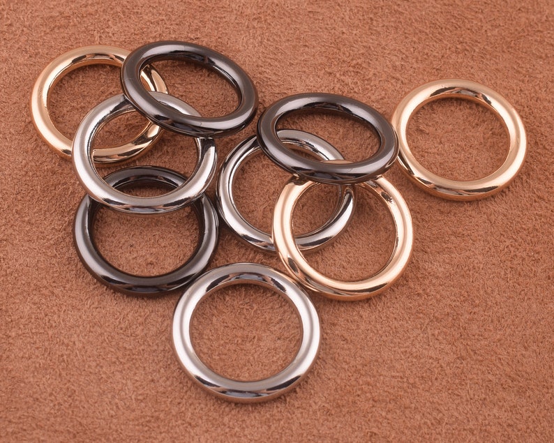 10pcs Steel Metal O Rings NON Welded Metal Loops Round | Etsy