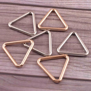 10 Pcs 25 Mm(inner) Triangle Rings Triangle Buckle Strap Rings Split ...