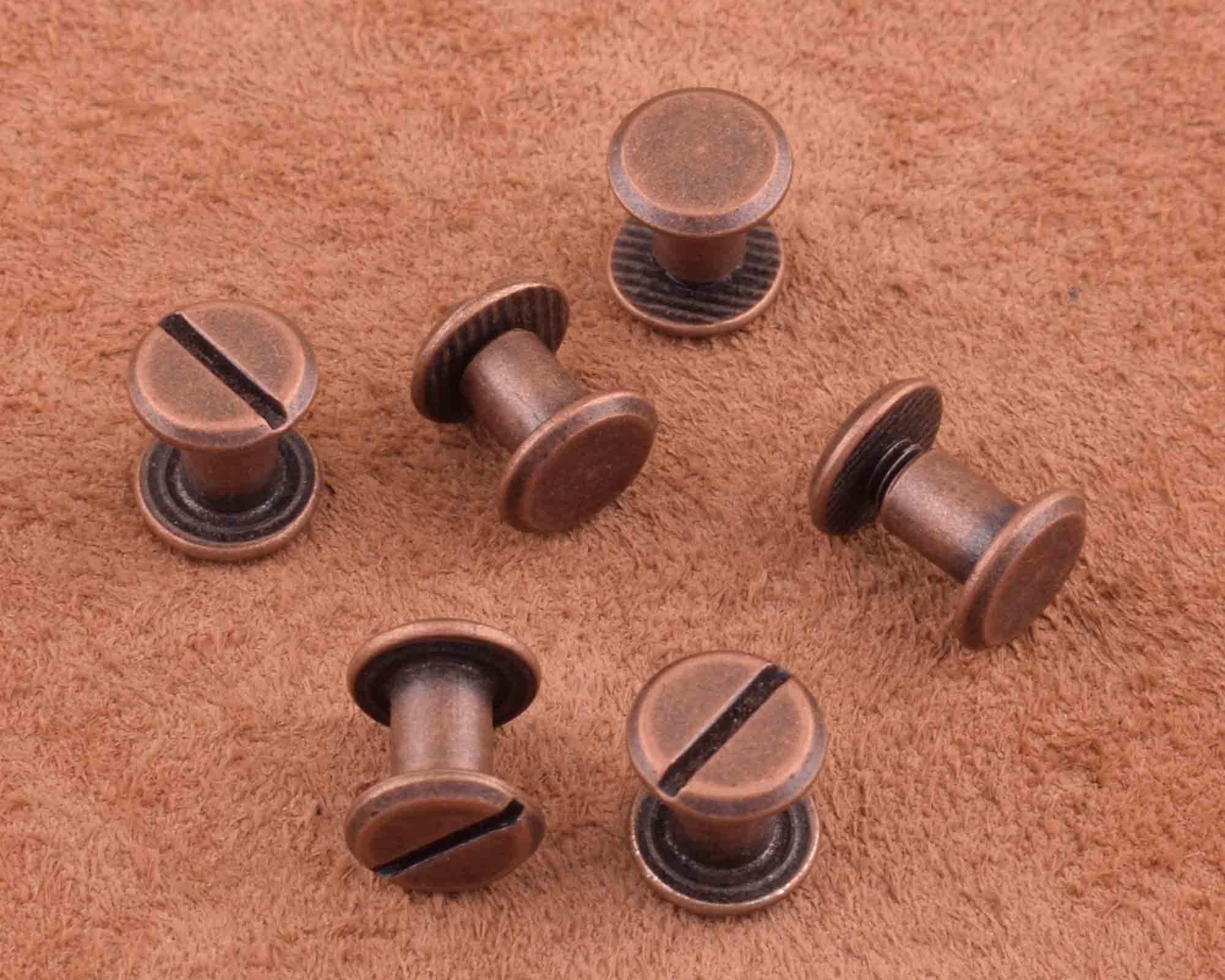 Antique Copper Screw Rivet 30 Sets Screw Stud Purse Feet Screw - Etsy