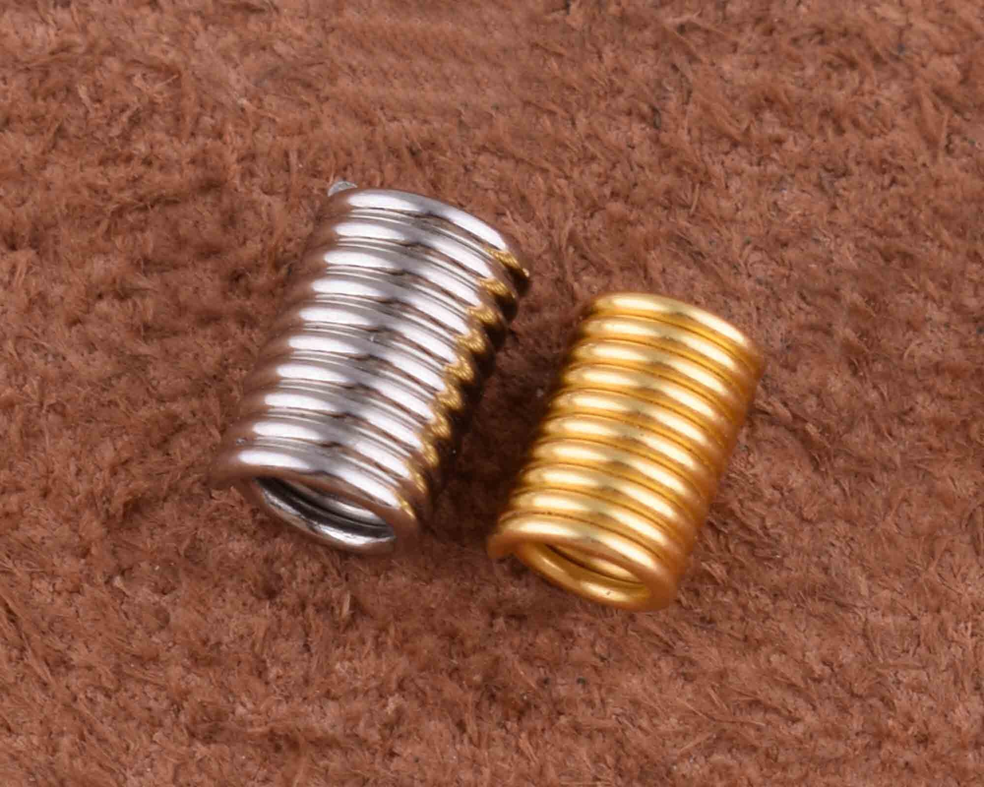 Spring Coil Bead End Tip Cap Connectorsspring Coil Crimp - Etsy