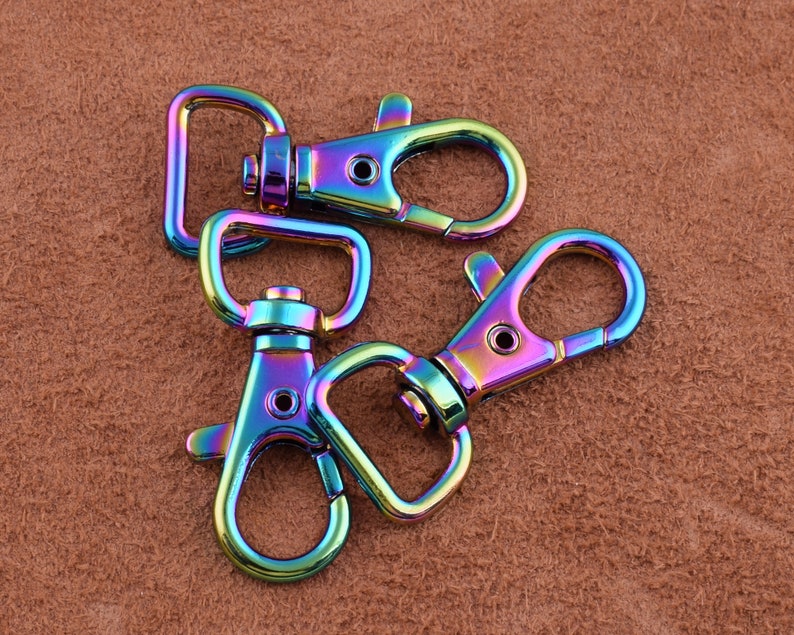 Trigger Snap Hooks Purse Hook Rainbow Key Hook,38*14mm Push Gate Snap ...