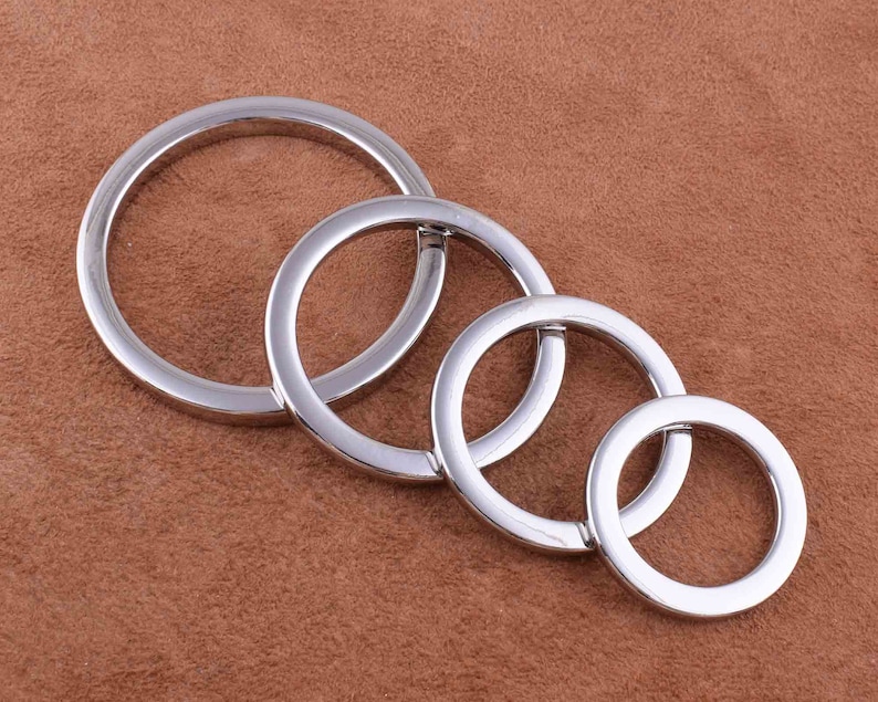 Metal O Ring Flat Cast O Rings Metal Loops Round Formed Strap Ring 25 ...